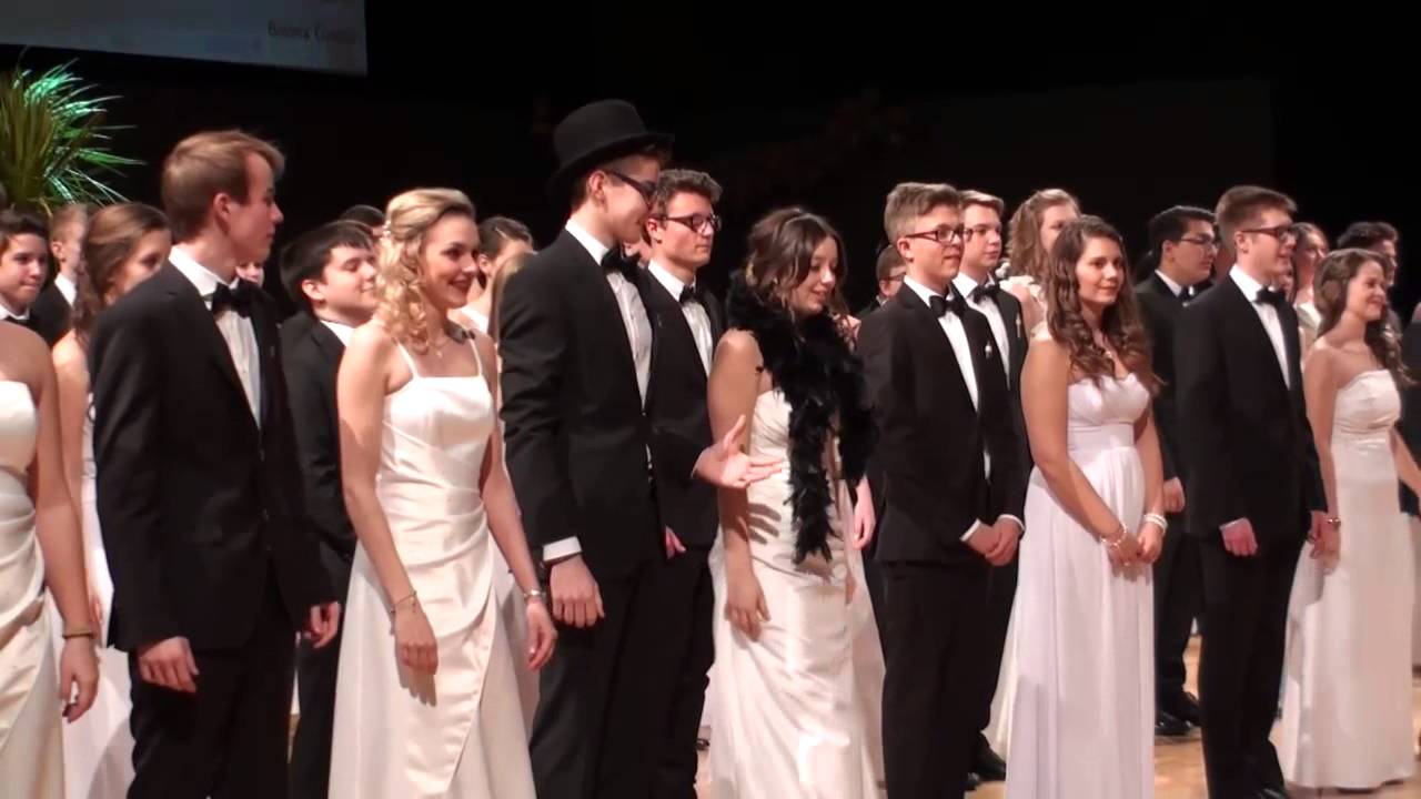 BG/BRG Schwechat Schulball 2015 - die Eröffnung - YouTube
