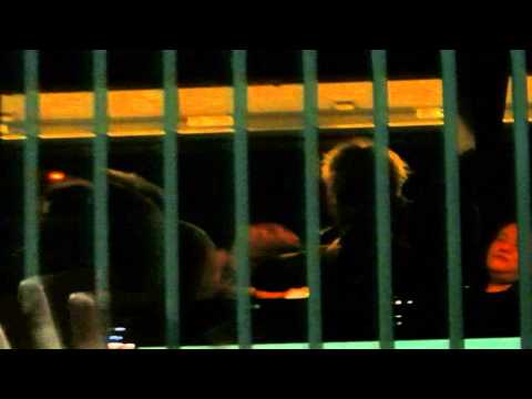 Hoya Fanservice after the concert on the bus!