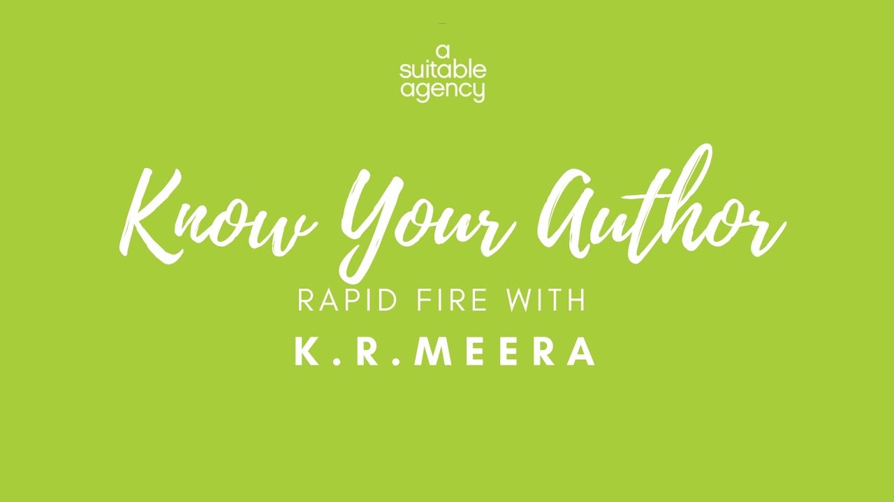 Know Your Author: K.R. Meera - YouTube