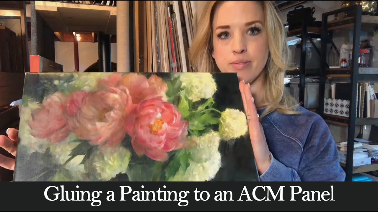 Mounting an Oil Painting to an ACM Panel - YouTube