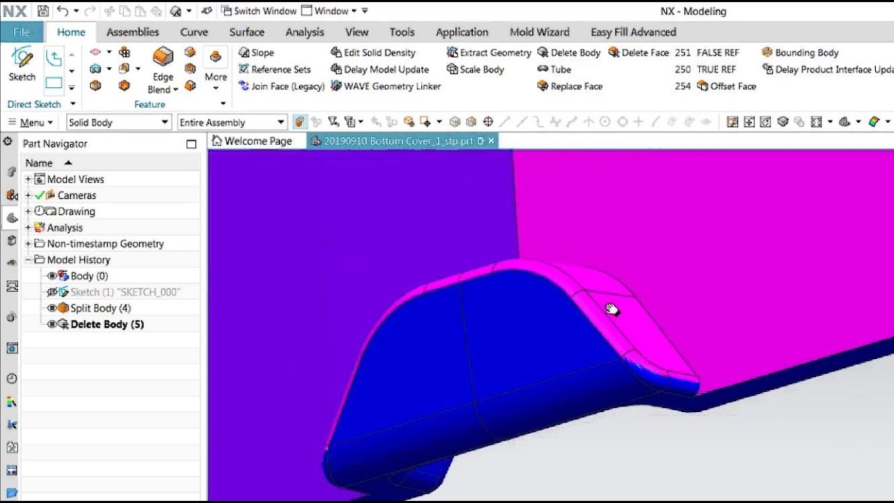 How to design parting line using isocline curve - YouTube
