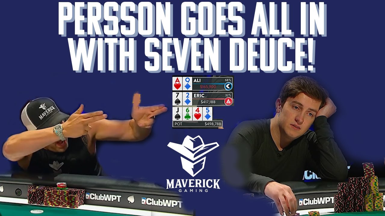 Persson speech plays Ali with Seven Deuce! $165k All in Bluff - YouTube