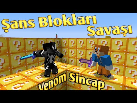MINECRAFT ŞANS BLOKLARI SAVAŞI VENOM vs SİNCAP