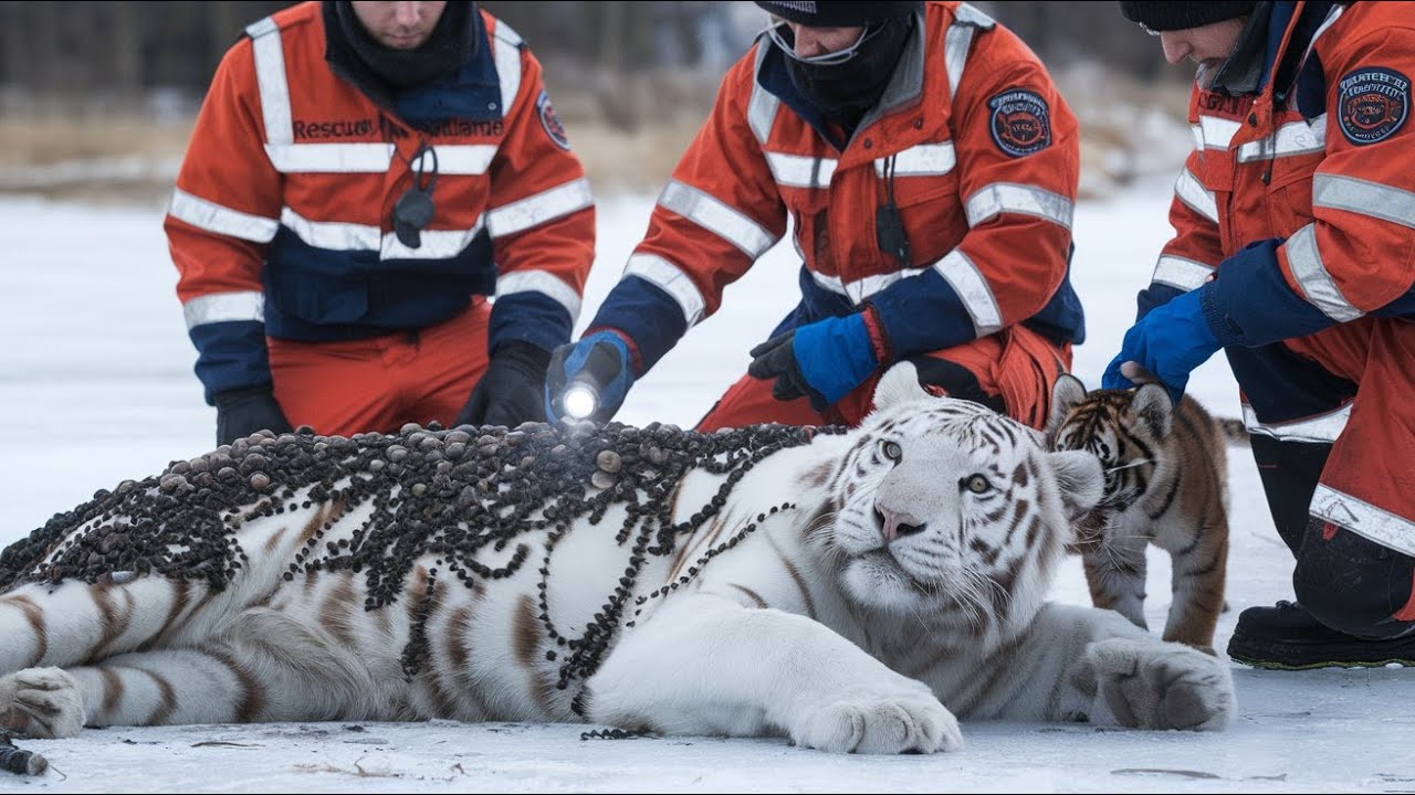 Brave Baby White Tiger Seeks Help to Save Injured Mother | Rescue ...