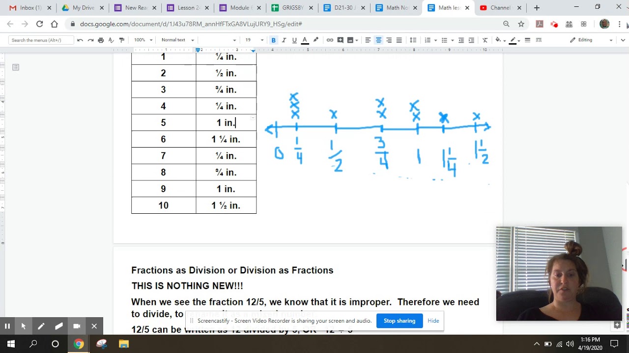 Module 4 Review - Line Plots & Fractions as Division - YouTube