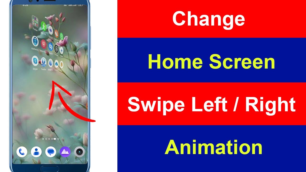 How to Change Home Screen Swipe Left / Right Transition Animation on ...