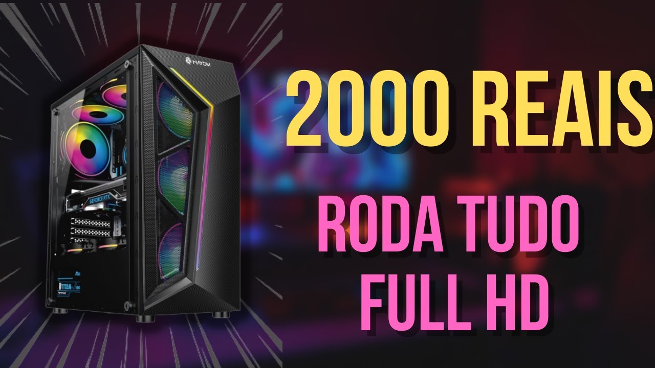 [INCRÍVEL] PC GAMER BOM E BARATO ATÉ 2000 REAIS - YouTube