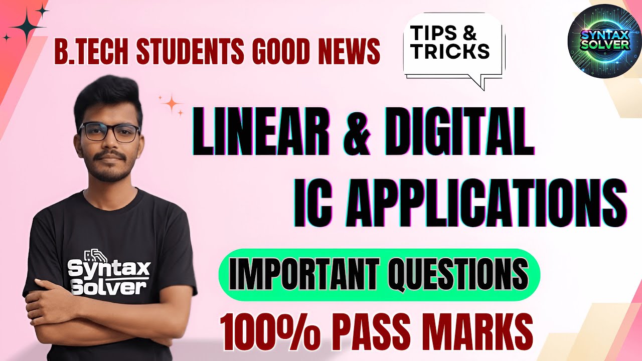 Linear and Digital IC Applications Important Questions 2025 | JNTUA ...