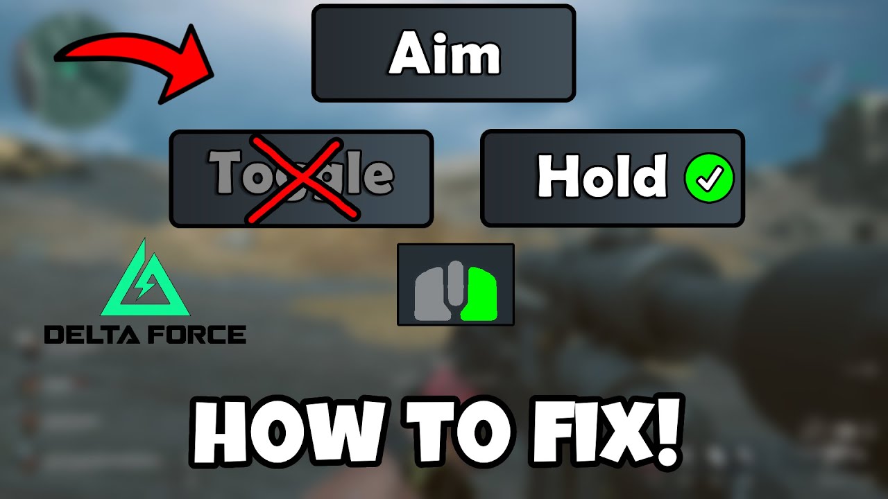 DELTA FORCE CAN'T FIND HOLD OR TOGGLE AIM SETTINGS (EASY FIX) - YouTube