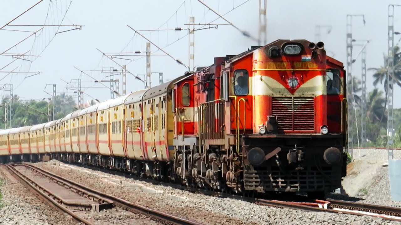 Double Diesel Trains in GUJARAT : Alco Twins Treat - YouTube