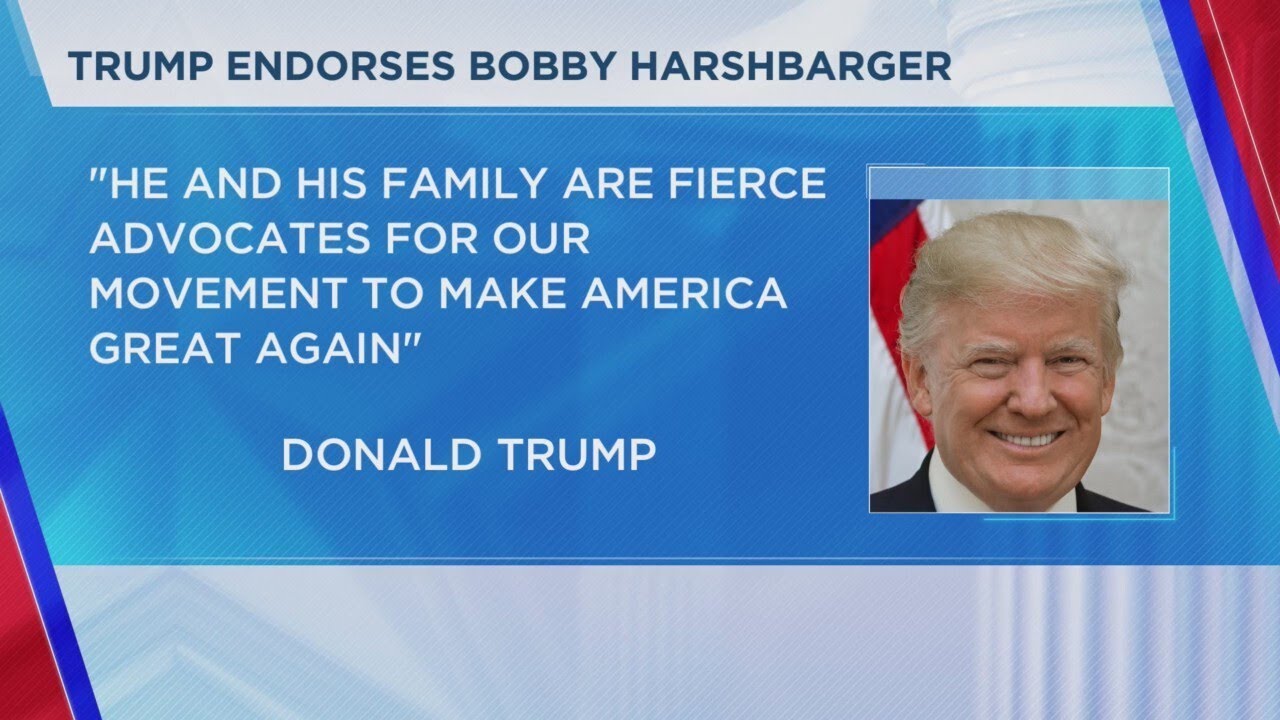 Donald Trump endorses Bobby Harshbarger's state Senate bid - YouTube