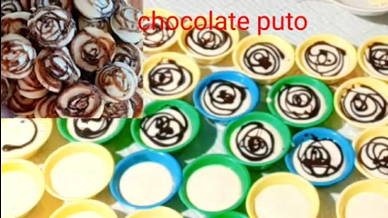 Chocolate puto cheese inside/Puto sa harina - YouTube