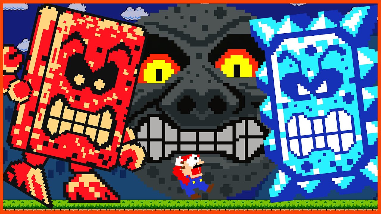 When Everything Mario Touch Turns To Stone and Diamond | Game Animation ...