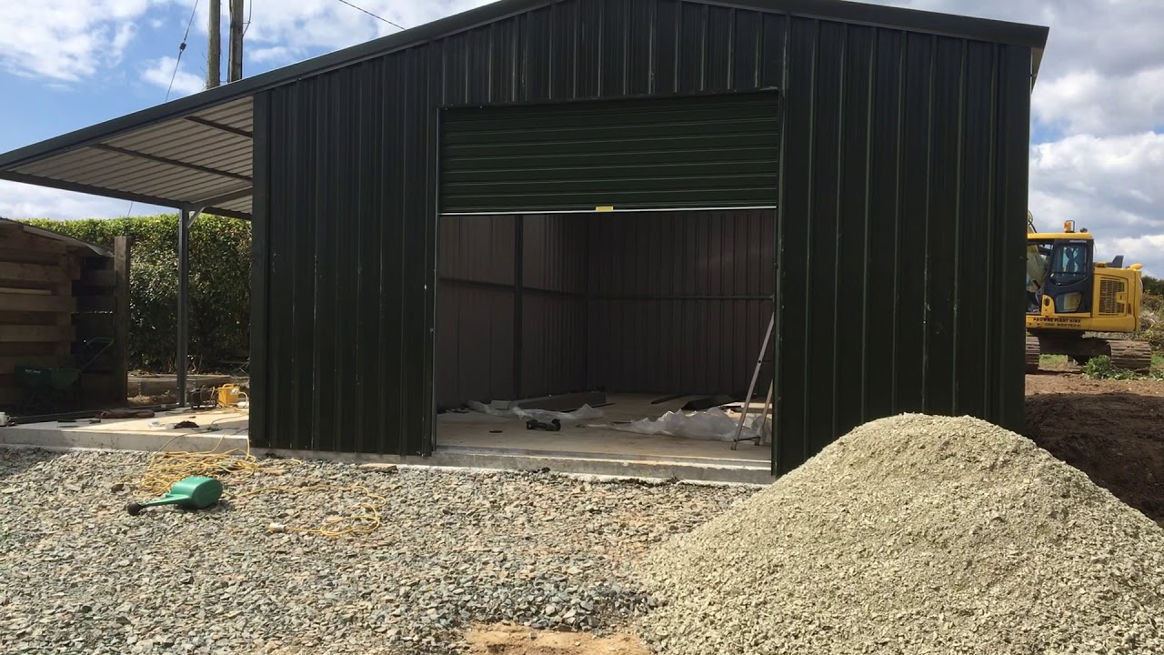 Shed and lean two 6m by 9m by 3m to eves with a 3m lean two, A WELDED ...