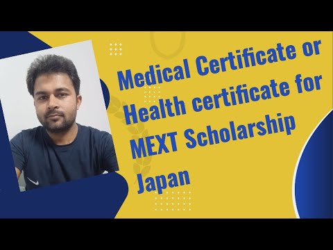 20. Medical Certificate Health Certificate For MEXT Scholarship | Uni and Embassy track same ...