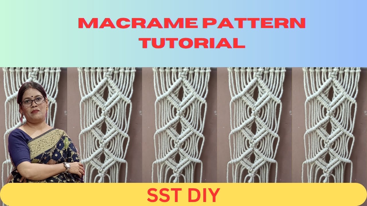 Macrame Pattern Tutorial | For Beginners| #viralvideo #videoyoutube #macramecreation #diy # ...