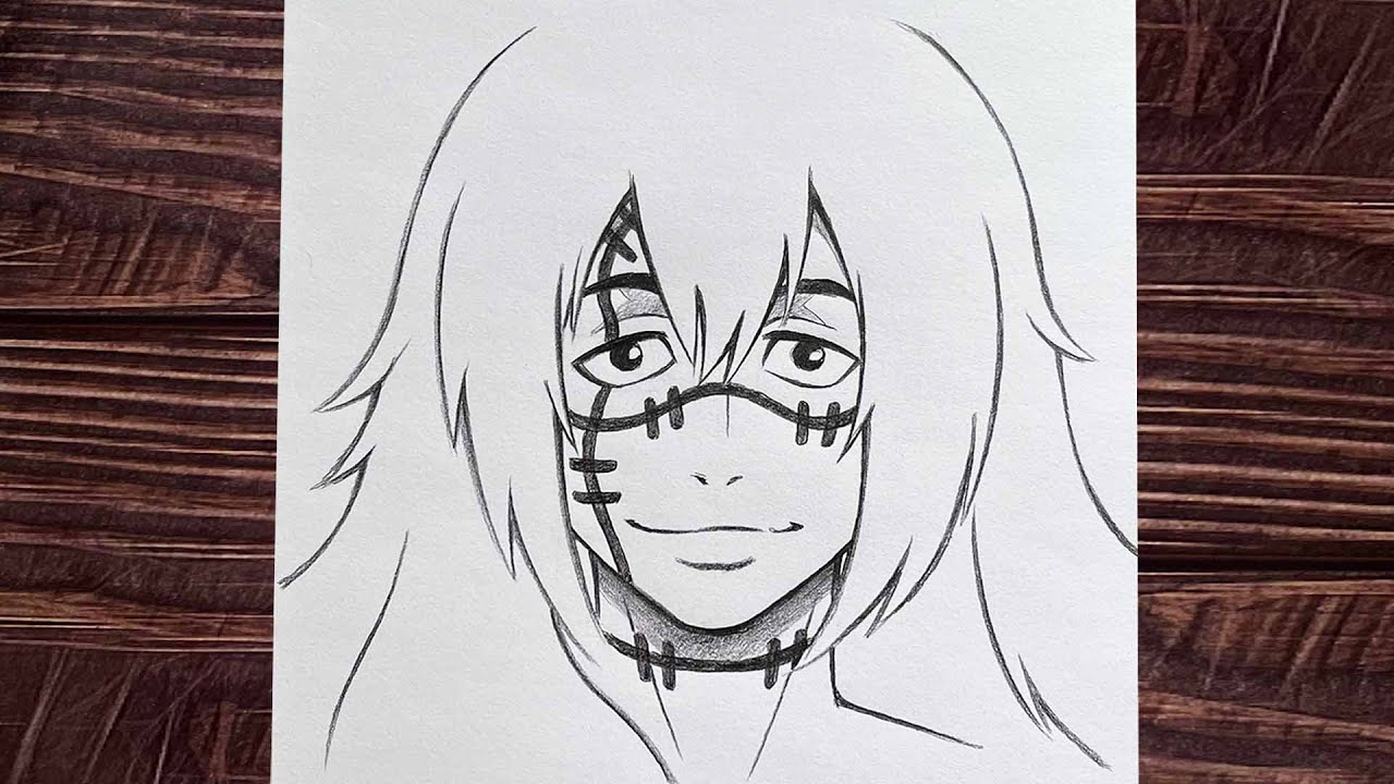 How to draw Mahito - [Jujutsu Kaisen] | Easy anime sketch | Easy to ...