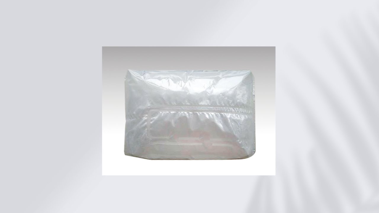 600VPF automatic valve port filling plastic bag making machine - YouTube