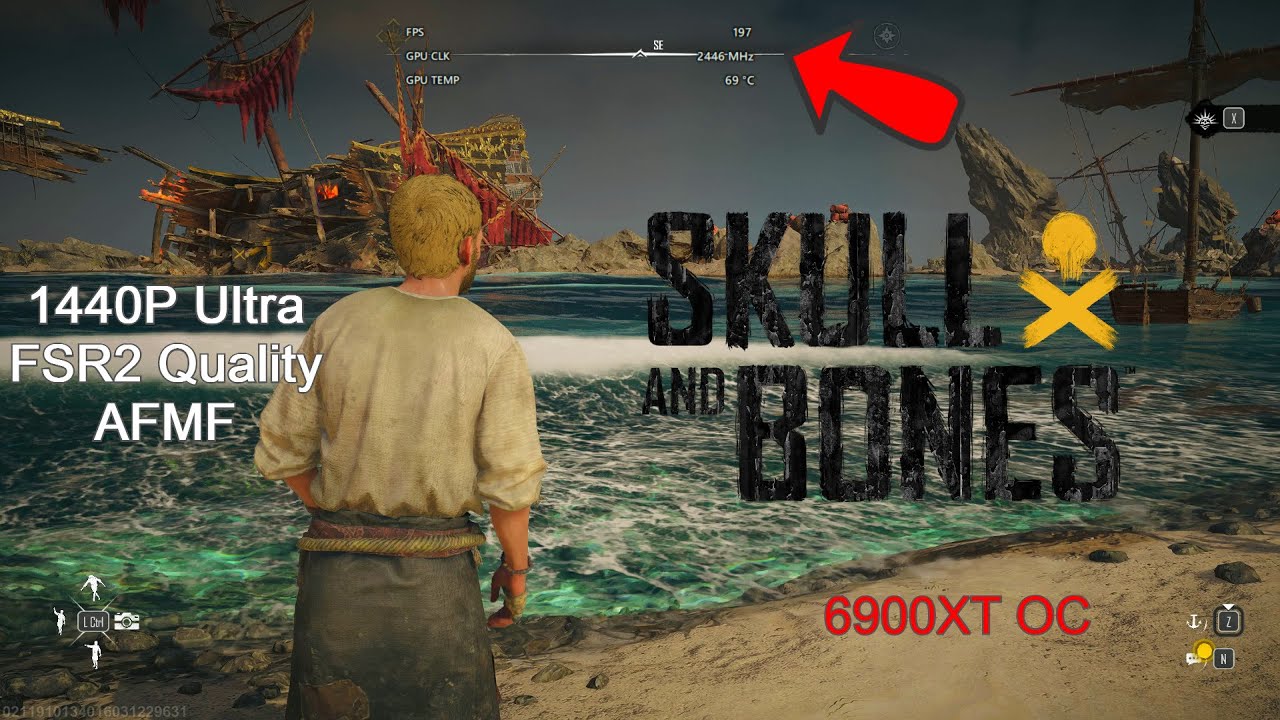 Skull and Bones Closed Beta - 1440P Ultra High - FSR2 Quality + AFMF ...