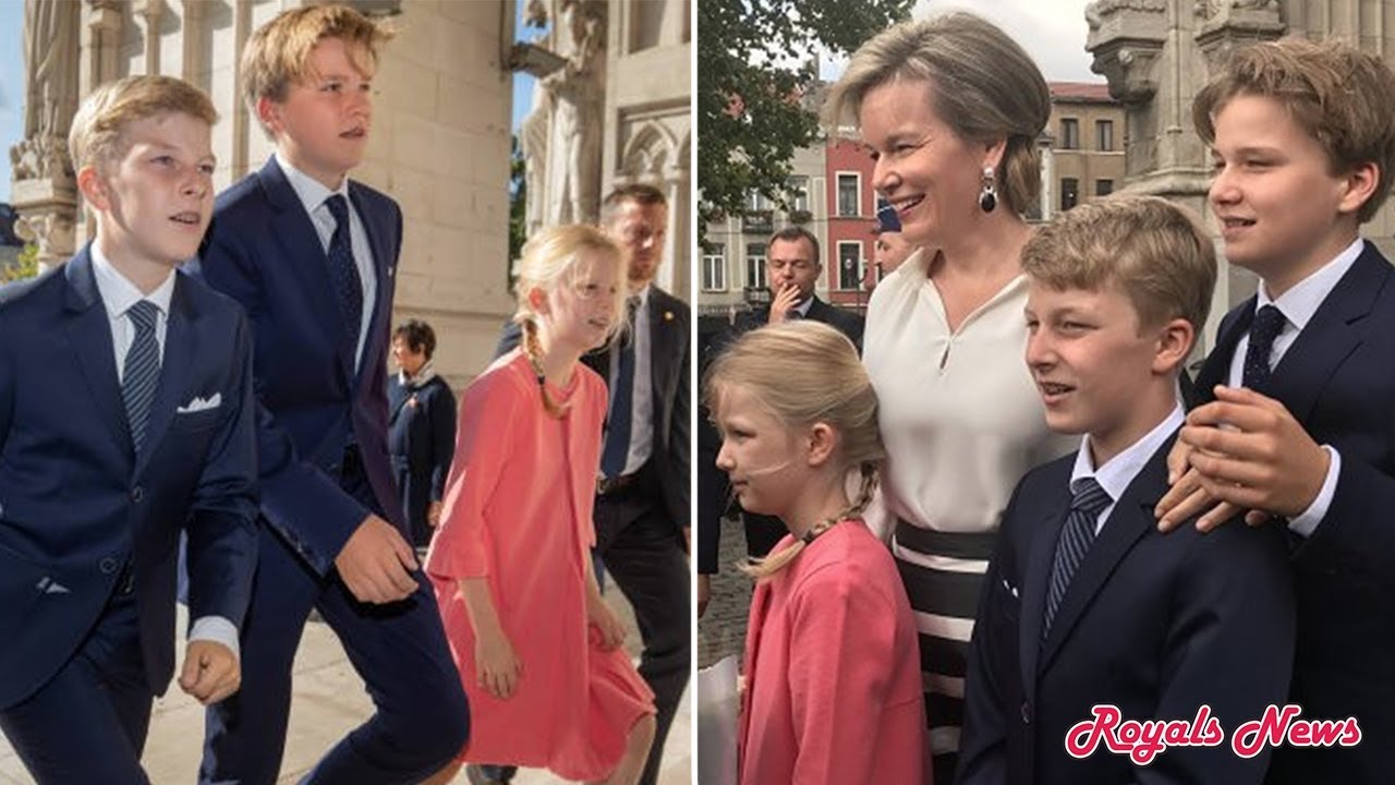Queen Mathilde And Family Attended Memorial Service at Notre Dame ...