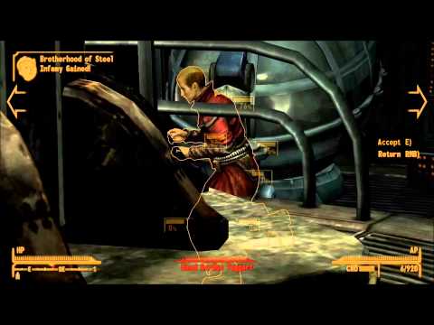 Fallout New Vegas fire glitches! Mr Stretch! that didn't even tickle!!