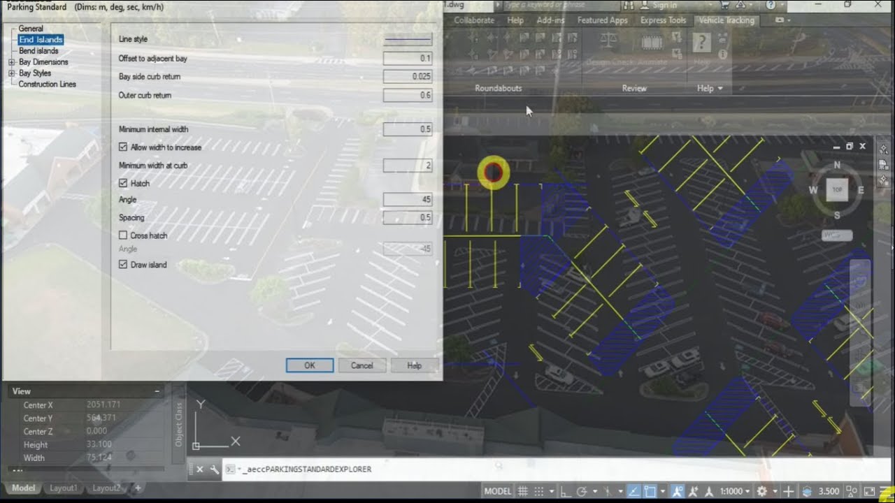 Parking lot design, Autodesk vehicle tracking, Part 1:Creating a custom standard. - YouTube