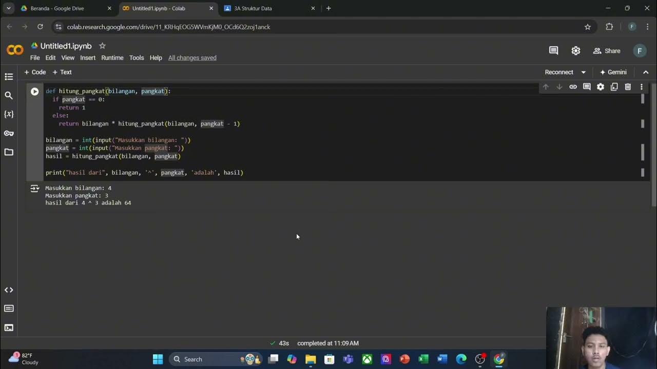 fungsi rekursif - YouTube