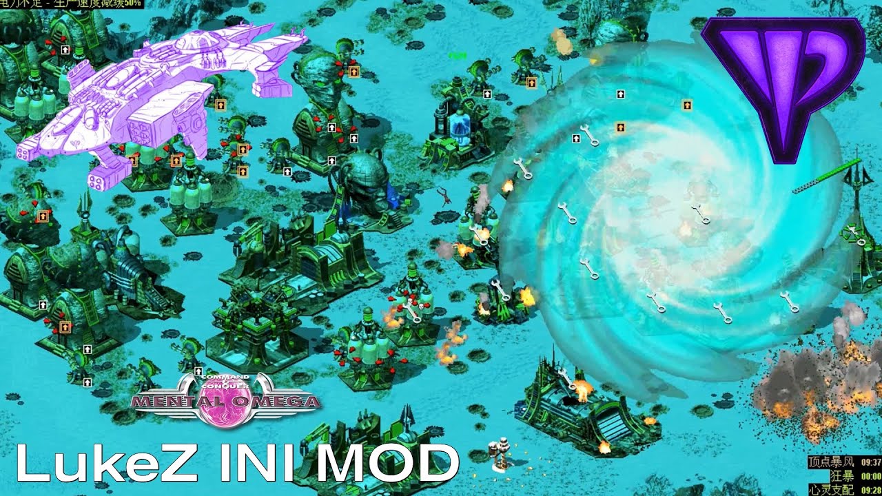 Red Alert 2 | Mental Omega 3.3.6 - LukeZ INI MOD - Epsilon HQ - 7 Vs 1 ...