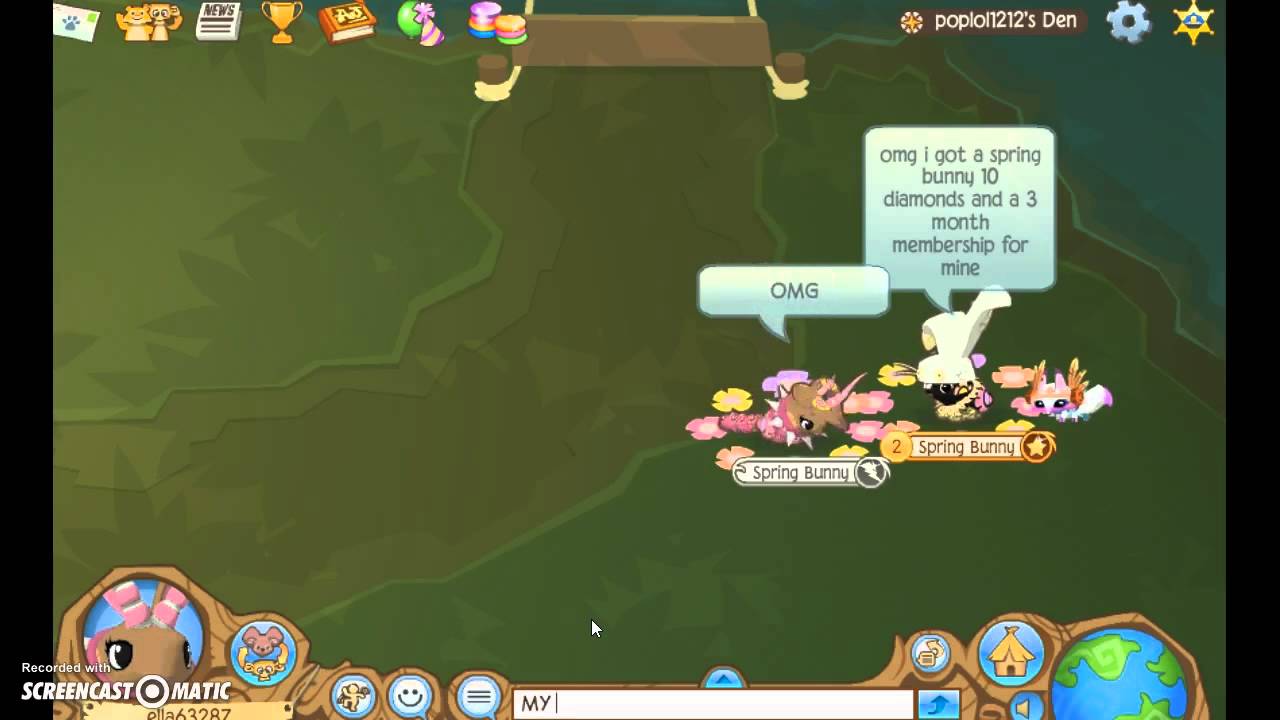 Animal Jam - Getting A New Membership +A spring bunny - Ella - YouTube