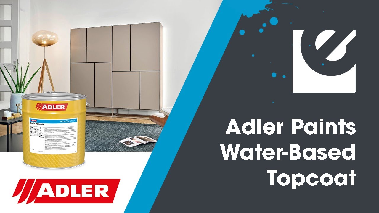 Adler Paints - Bluefin Pigmosoft Water-Based Topcoat - YouTube