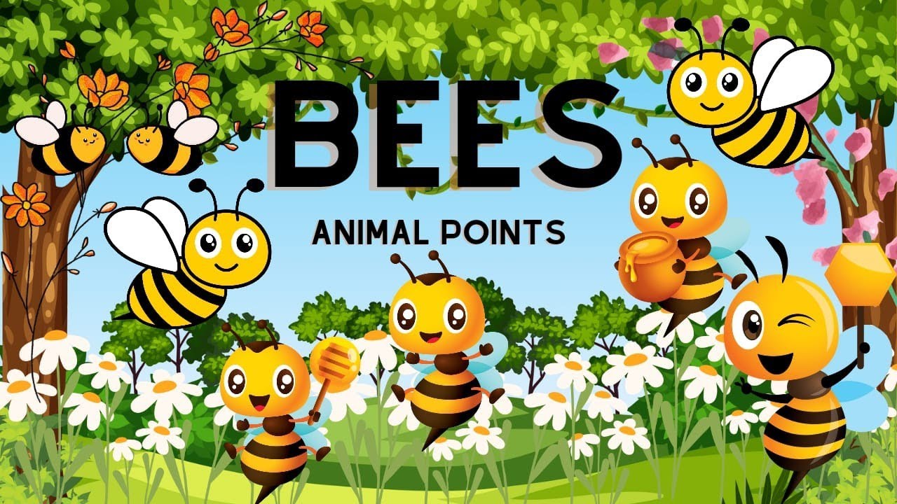 Bees 🐝 and Flowers Video || Animal Points - YouTube
