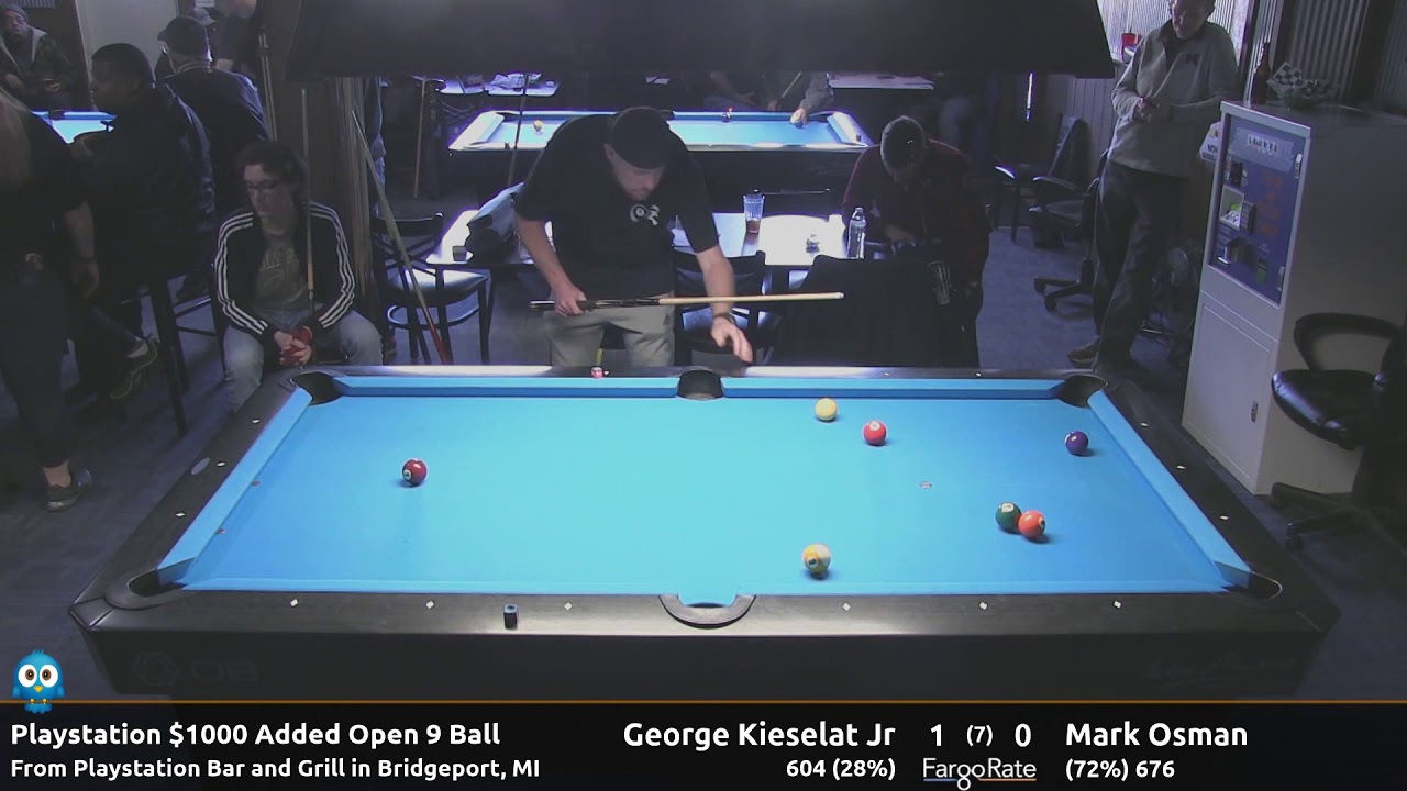 George Kieselat Jr vs Mark Osman - Play Station $1000 Added Open 9 Ball ...