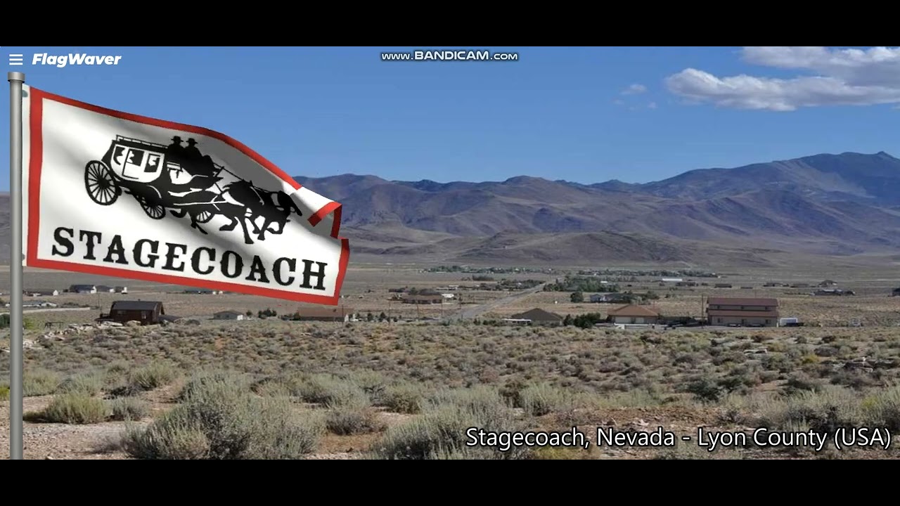 Stagecoach, Nevada Flag - Lyon County - YouTube