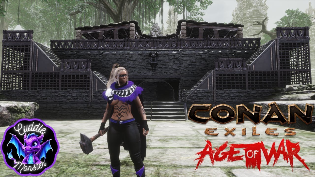 Building an Animal Pen - Conan Exiles - Dagon's Embrace - YouTube