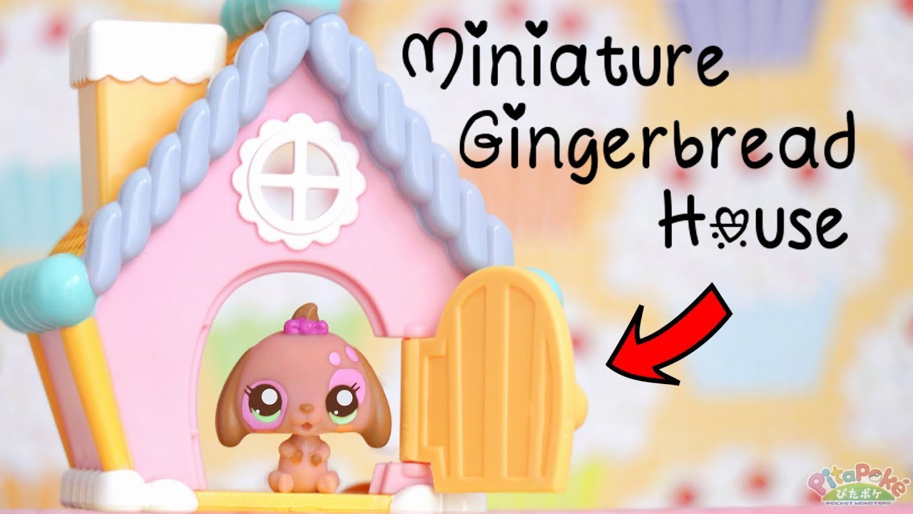 LPS: Miniature Gingerbread House For Pets || Pokemon PitaPoke - YouTube