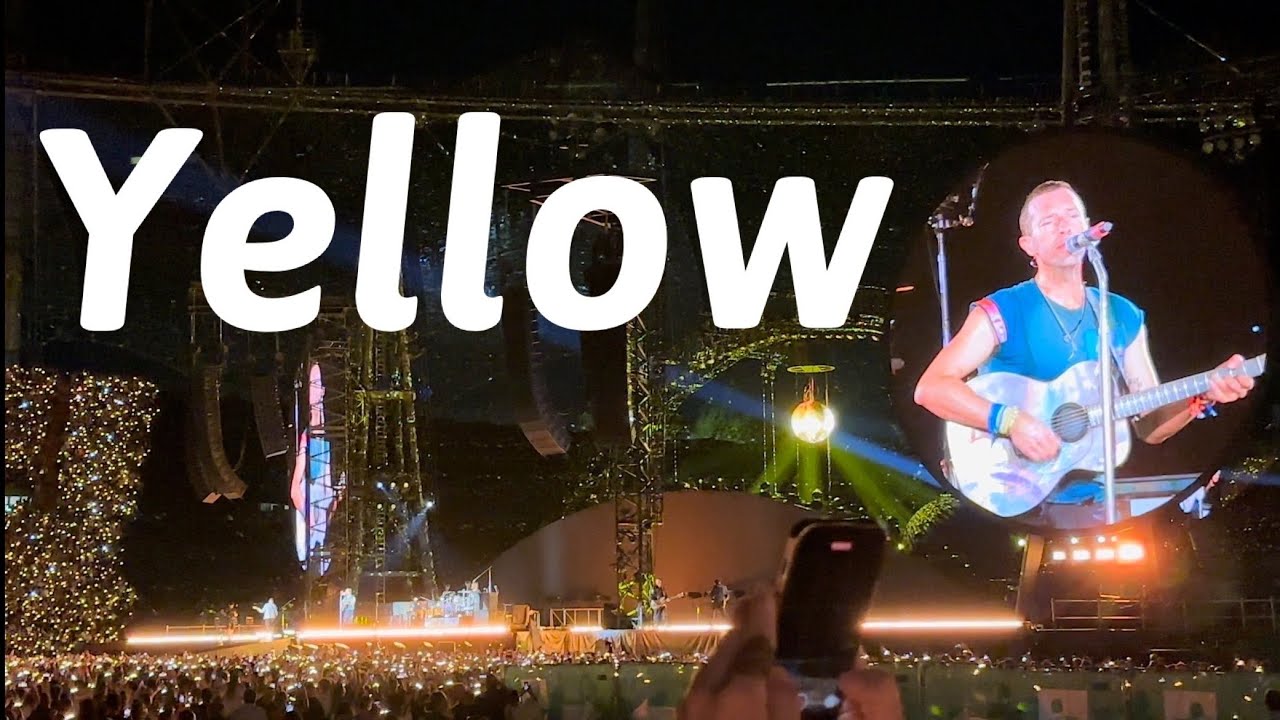 Yellow - Coldplay (4K) 2024 Munich Concert - YouTube