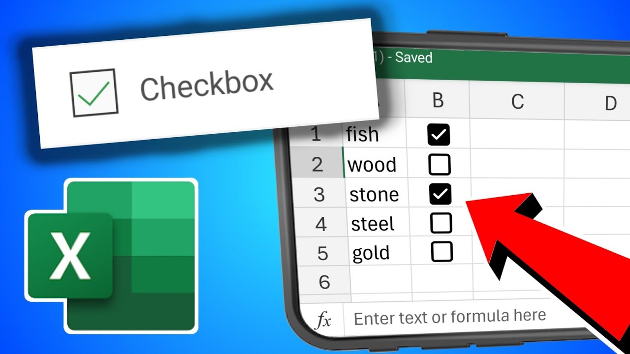 How to Insert a Checkbox in Excel Mobile - Quick Guide - YouTube