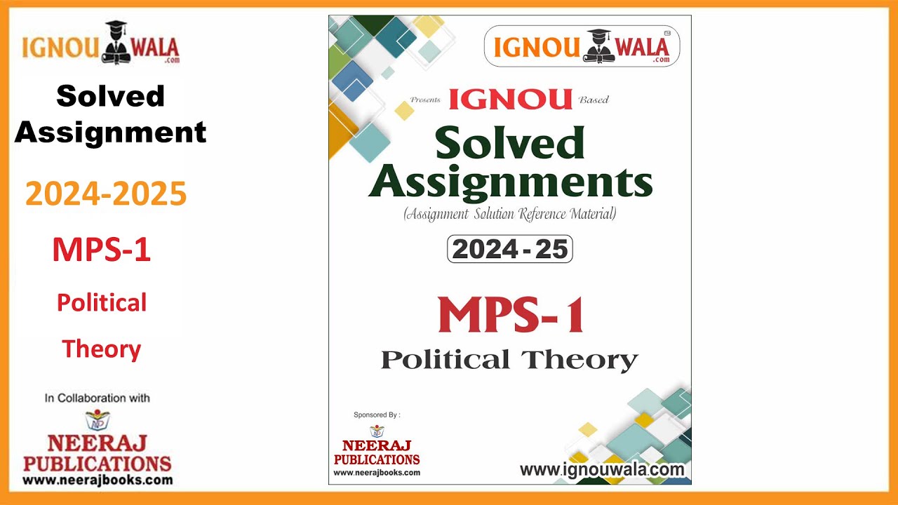 😱 FREE MPS-1 (MA Political Science) IGNOU Solved Assignment | Full ...