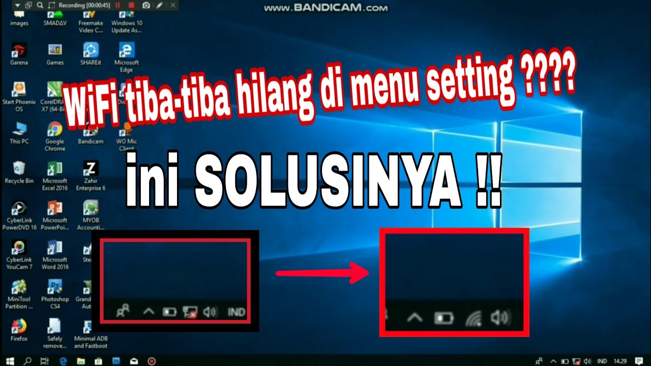 Tutorial Cara Memperbaiki Menu Wifi Yang Hilang Di Laptop Pc Youtube