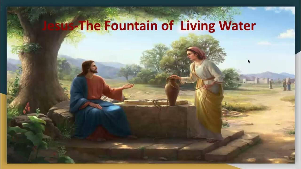 "Jesus the fountain of living water" talk by: Mrs. Marita Wilson John ...
