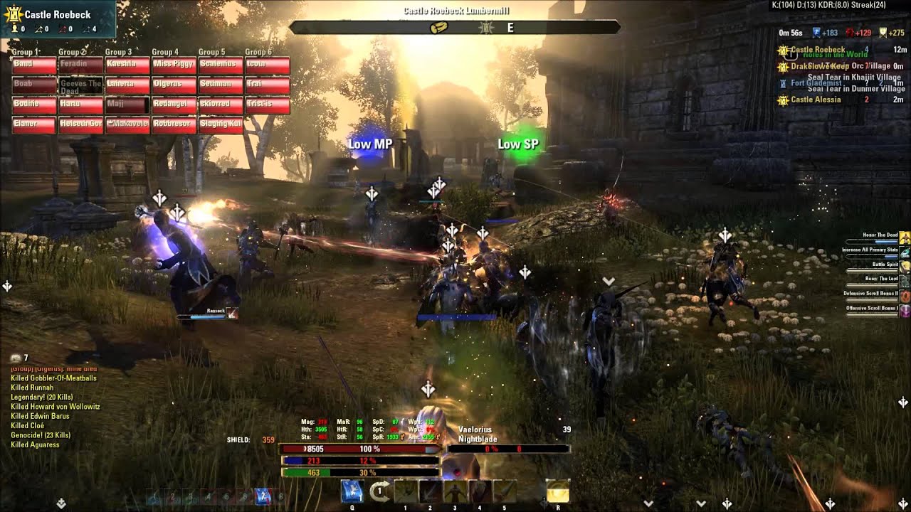 17.8.14 Honour saving the siege at Castle Roebeck. ESO PVP - YouTube