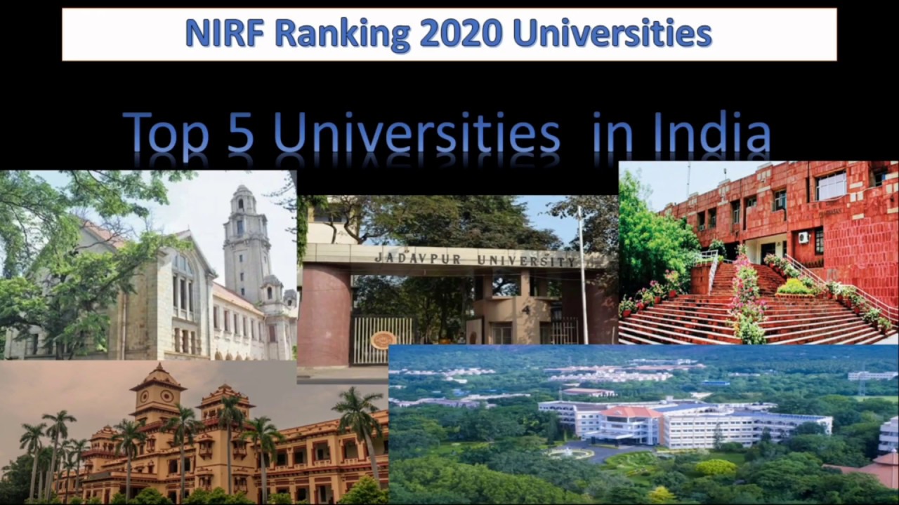 Top 5 University in India | NIRF Ranking 2020 | Best University in ...