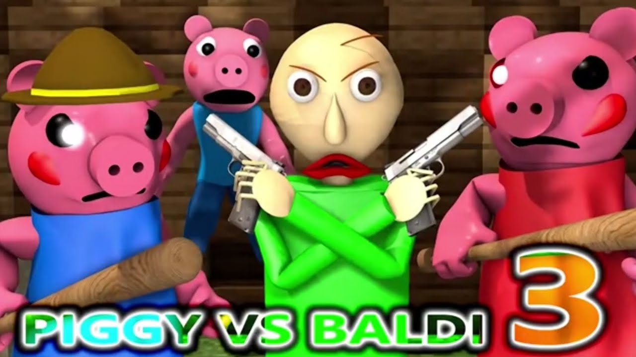 PIGGY VS BALDI Chapter 1, end of part 3 - YouTube