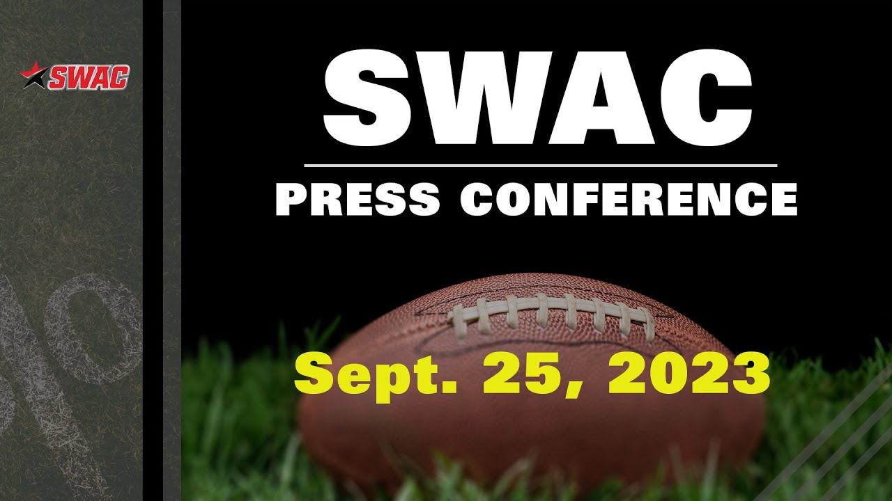 SWAC Football Media Call| Sept 25, 2023 - YouTube