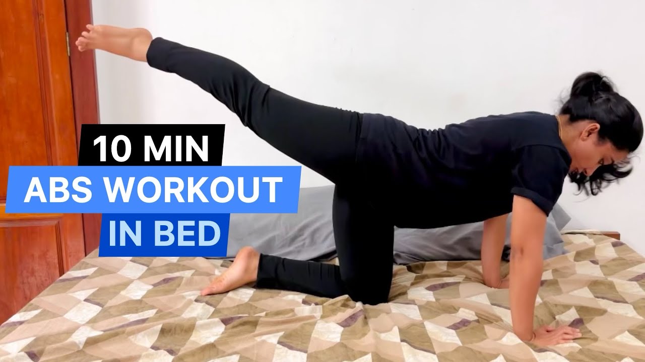 Bed Workout to do on Lazy Day | Tone Abs at Home | Burn Belly Fat Bed ...