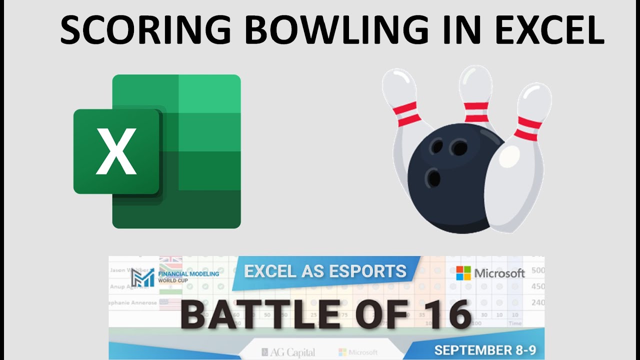 Scoring bowling in Excel (Battle of 16 round 1 challenge) - YouTube