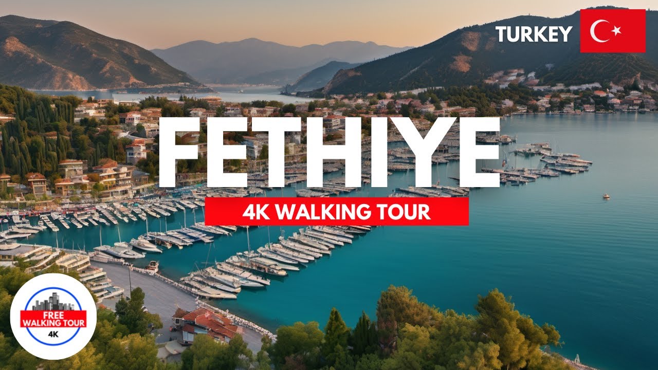 Fethiye Turkey Walking Tour 4K/60FPS | Morning Walk Spring 2024 - YouTube