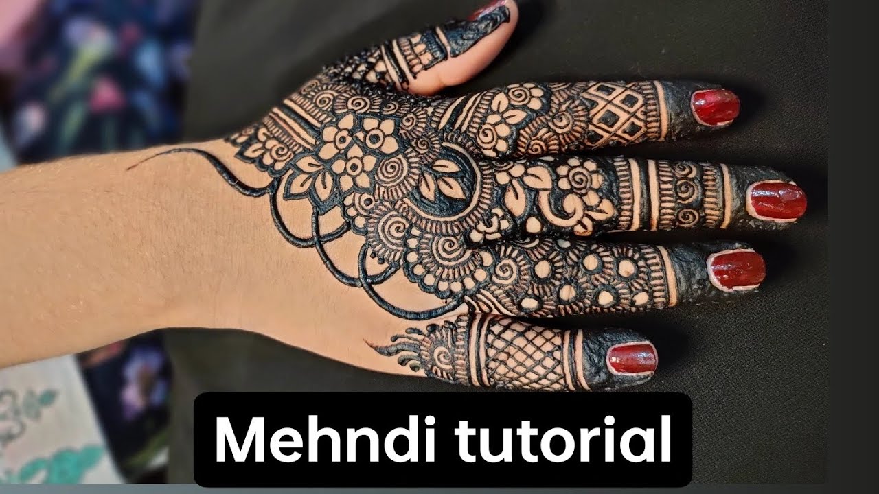 Easy mehndi tutorial | step by step mehndi design #stylishmehndi # ...