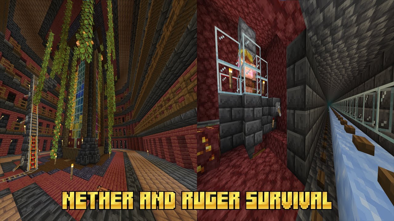 Nether and Ruger Survival Building the Trading Hall Bartering Farm and ...