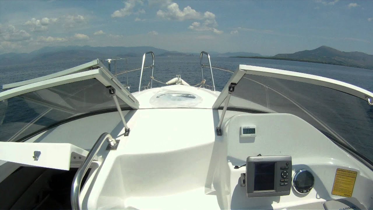 COMPASS 170DC MERCURY 100HP EFI SAILING IN NORTH EVOIKOS CHANNEL - YouTube